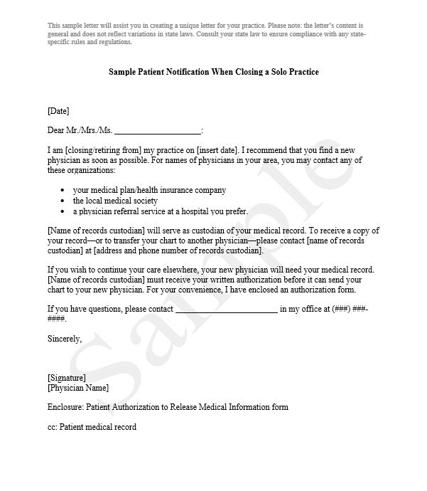 Sample Forms, Checklists, Letters